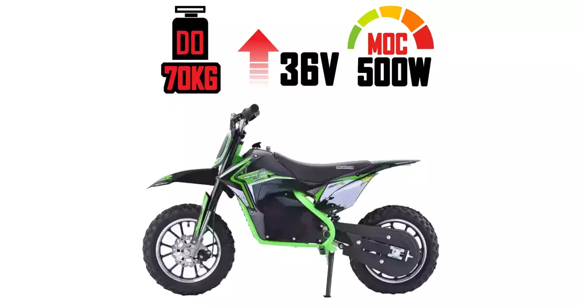 Elektryczny Cross Highper Renegade HP110E 500W Zielony 36V do 15 lat