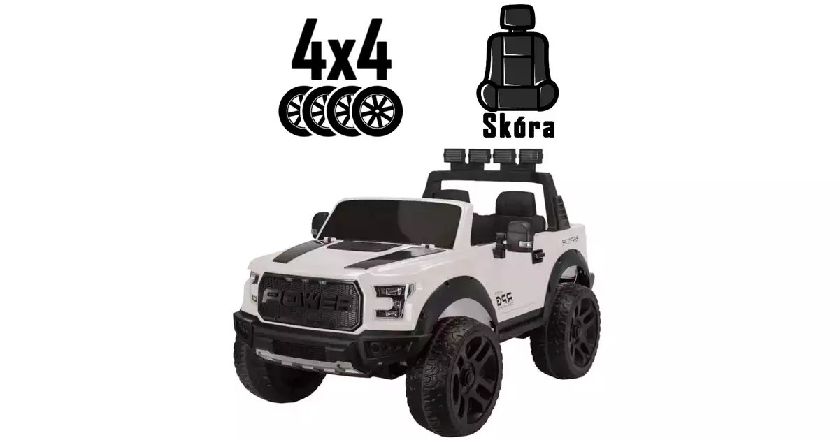 New Jeep Raptor F150 4x4 Biały Duży i Mocny