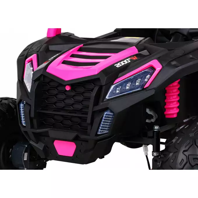 Mega mocny Buggy ATV Racing 4x200W Różowy